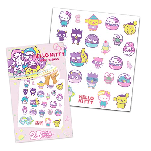 Hello Sanrio Hello Kitty Backpack for Boys Girls Kids - 6 Pc Bundle with 16 Hello Kitty School Backpack Bag, Water Bottle, Stickers, and Hello Kitty travel bag