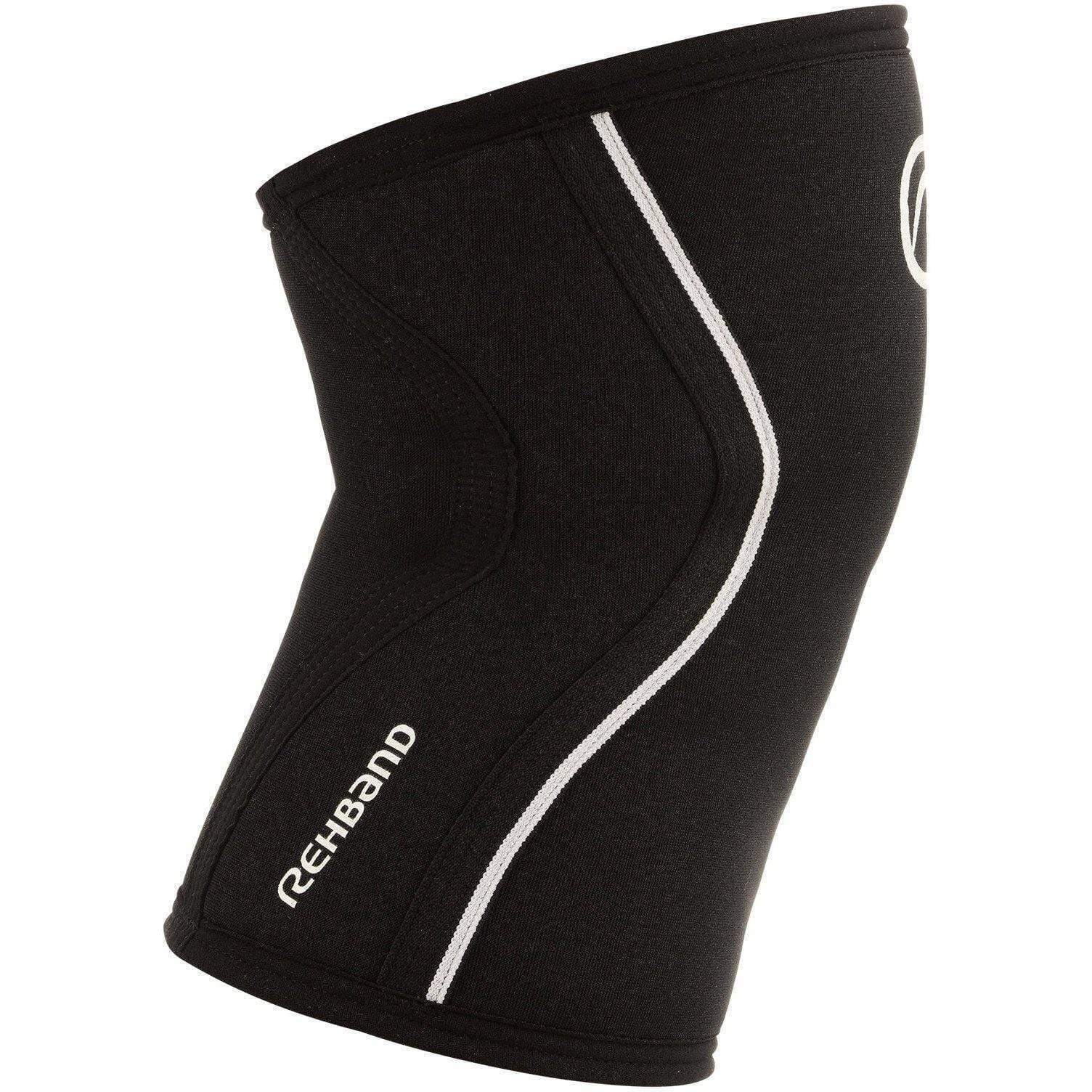 Rehband Rx Knee Support 5mm - Medium - Black - Expand Your Movement + Cross Training Potential - Knee Sleeve for Fitness - Feel Stronger + More Secure - Relieve Strain - 1 Sleeve