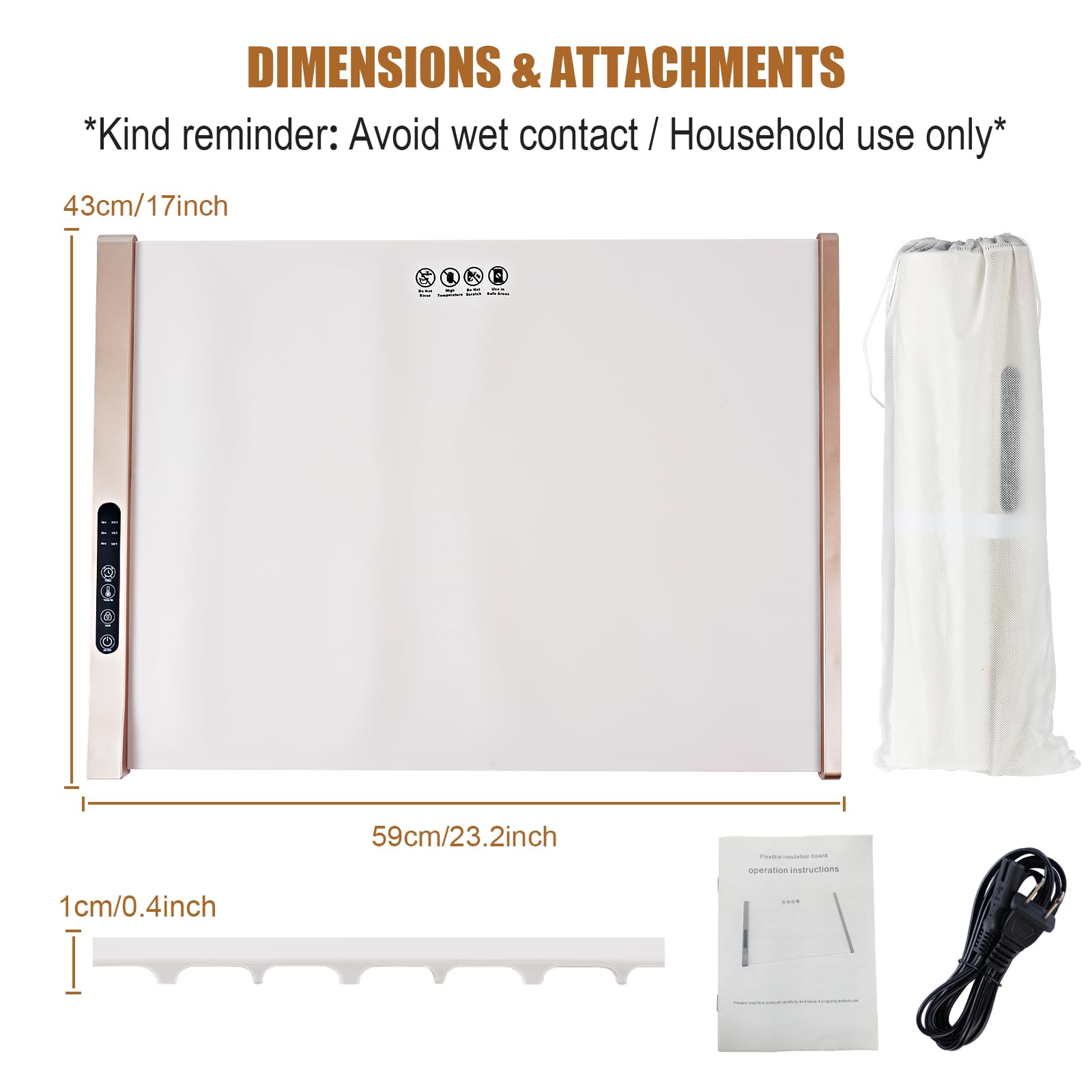 Electric Warming Tray 2024 New,Portable Silicone Food Warmer Heater Mat,Travel Roll Up Fast Heating Pad,Foldable Keep Plates Fast Warm for Buffets Party,Large Surface Area