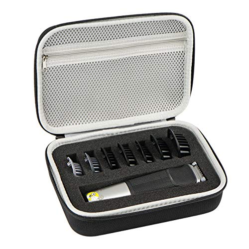 Brappo Hard Case for Philips Norelco Multigroom Series 7000,Men's Grooming Kit with Trimmer MG7750/49/MG5750 Storage Holder Fits for 18 Attachment Trimmer and Accessories (Box Only)