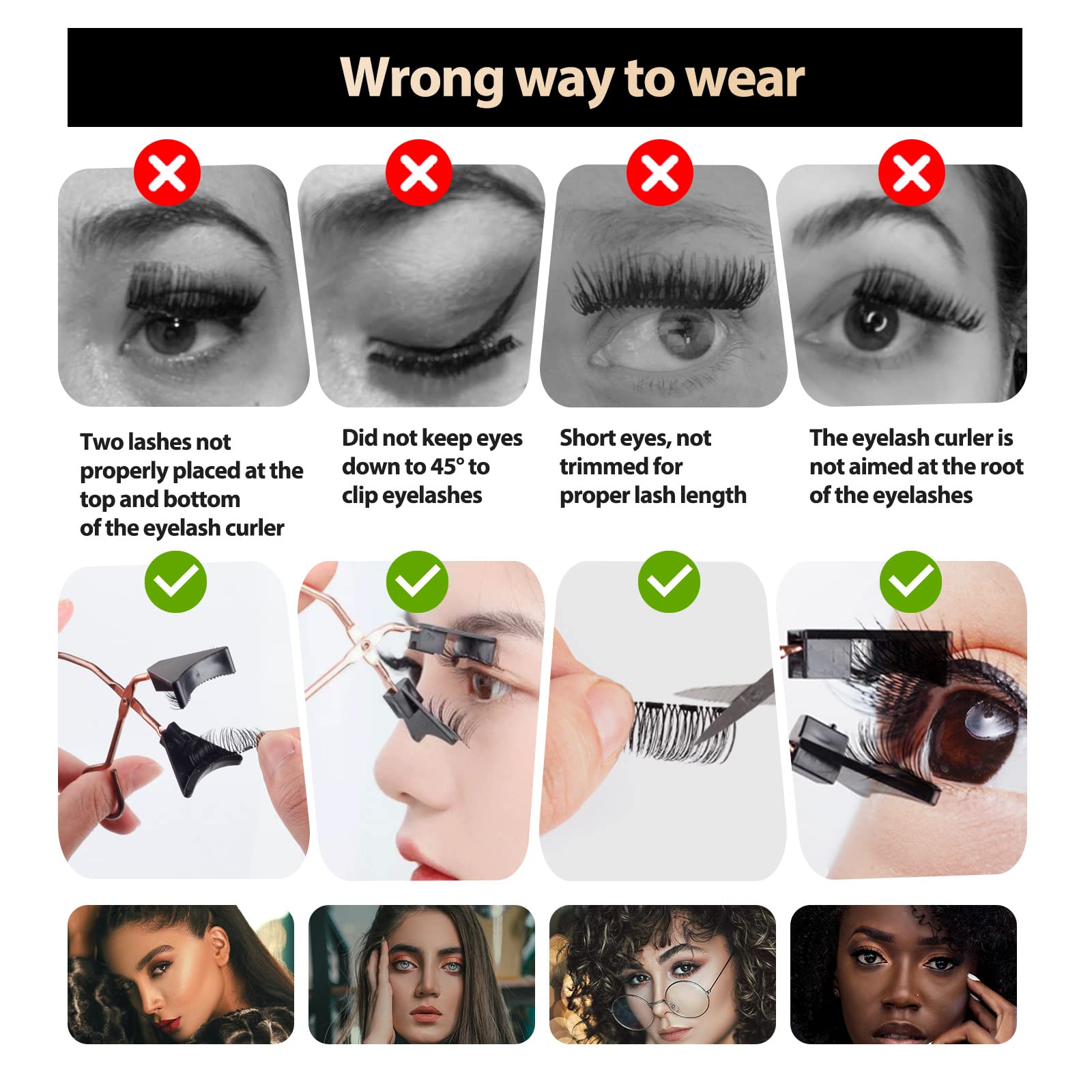 Dual Magnetic Eyelashes, Magnets False Eyelashes NO Eyeliner or Glue Needed, Natural Lashes 3D Effect Fake Eyelashes 2 Pairs Pack with Tweezers