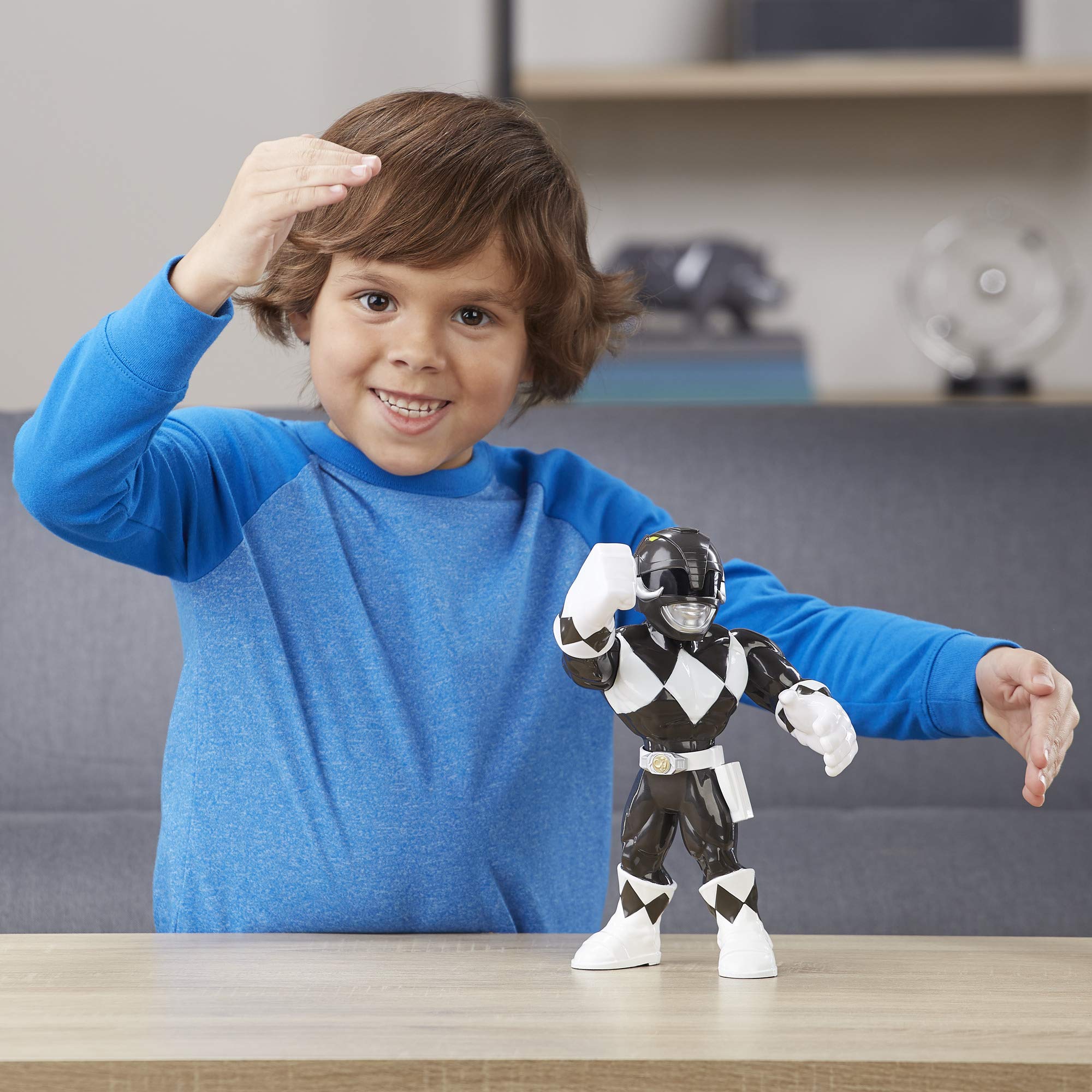 Playskool Heroes Mega Mighties Power Rangers Black Ranger 10-inch Figure