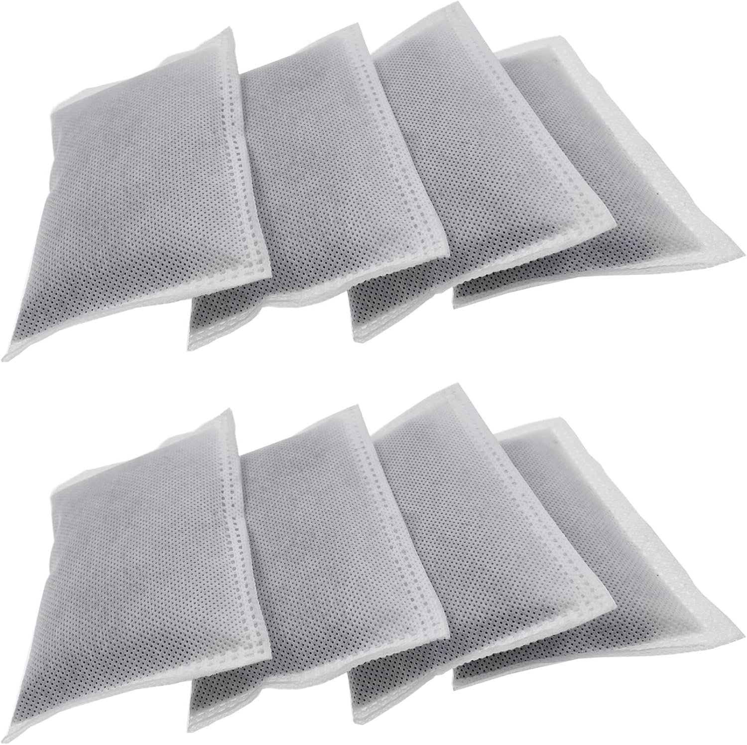EUSAN 8 Pack Activated Charcoal Odor Absorbing Filter Refill Deodorizer Compatible with iTouchless Trash Cans | Activated Charcoal Odor Absorbing Filter Refill