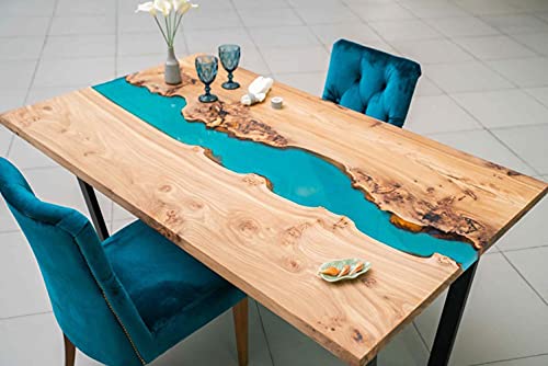 Epoxy Table, Live Edge Wooden Table, Epoxy Resin River Table, Natural Wood,Dining table, Natural Epoxy Table, Resin Table