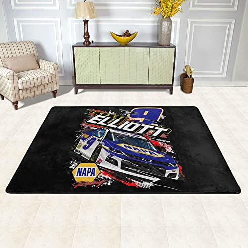 Chase Elliott 9 Luxury Rug for Bedroom Living Room, Area Rubber Backing Non Slip Mat
