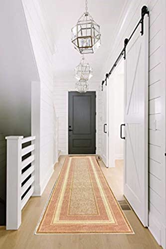Gloria Non Slip Rubber Back Kitchen Rug Kitchen Runner Kitchen Mat Carpet for Kitchen Anti Slip Stair Treads (Emy-Rsg, Runner (23"x84"))