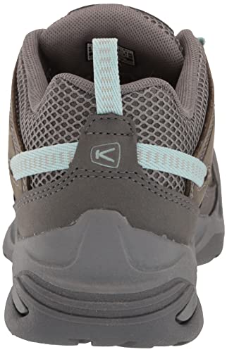 KEEN Women's Circadia Vent Low Height Breathable Hiking Shoes, Steel Grey/Cloud Blue, 8.5