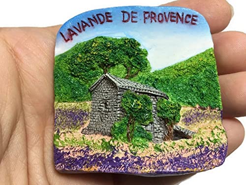 ES Routes Lavande De Provence Lavender France Fridge Magnet 3D Souvenir Set Collection Resin MG-101