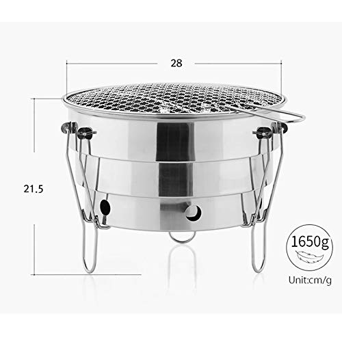 Charcoal Grill Outdoor Mini BBQ Grill Stainless Folding Barbecue Accessories Portable Cooking Tools for Camping