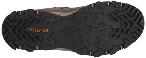 Columbia Mens Valley Pointe Waterproof Hiking Shoe, Pebble/Canyon Gold, 11.5 Wide US