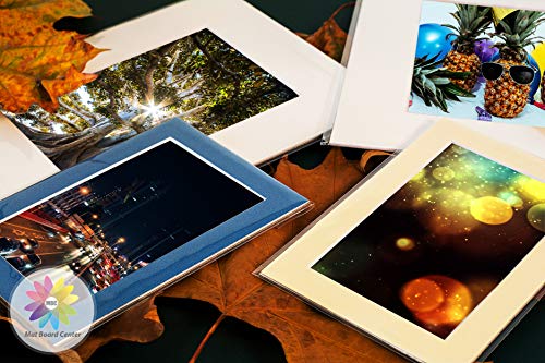 Mat Board Center, 16x20 Uncut Photo Mat Boards - Full Sheet - for Art, Prints, Photos, Prints and More, Mixed Color, 25-Pack