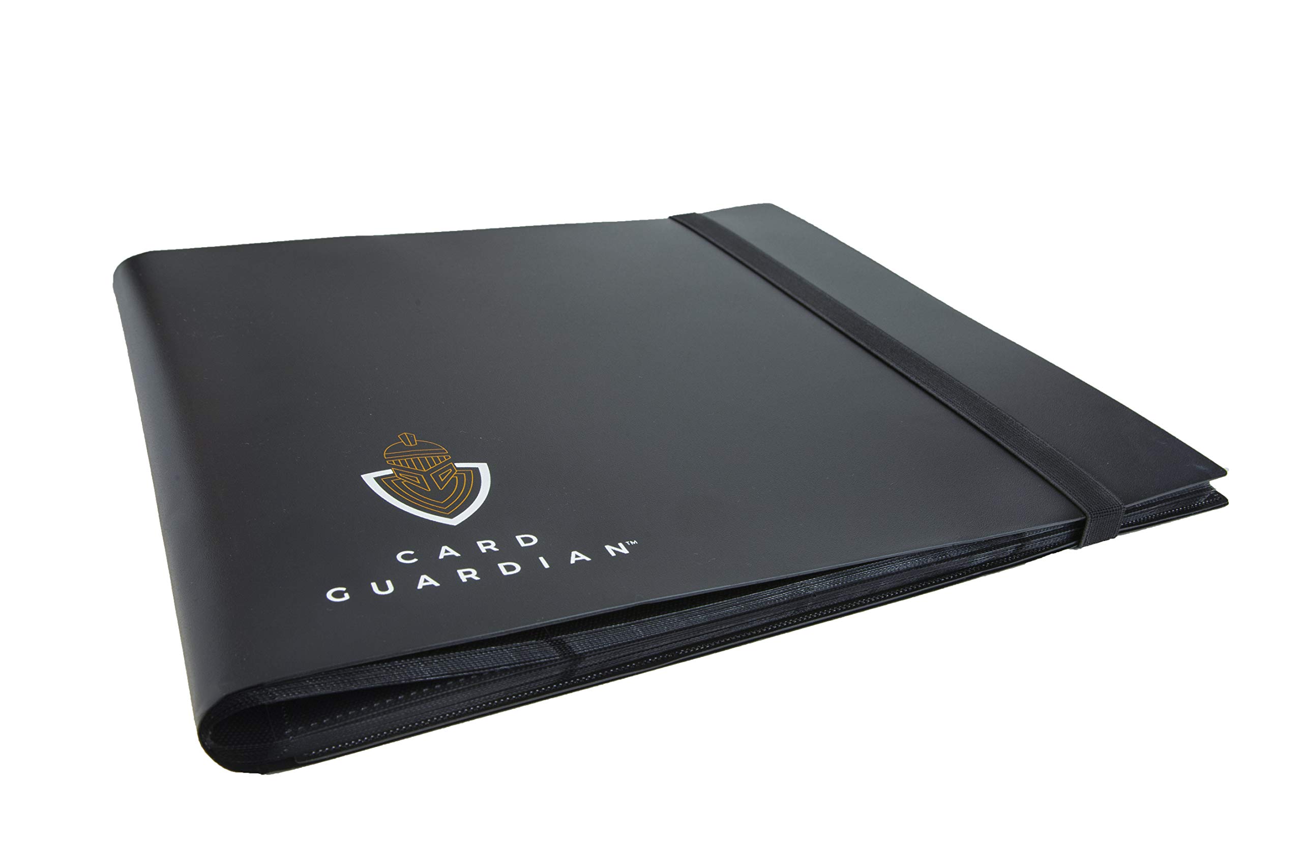 Card Guardian - 12 Pocket Black Trading Card Album 480 Side Loading Pocket Binder for Trading Card Games TCG
