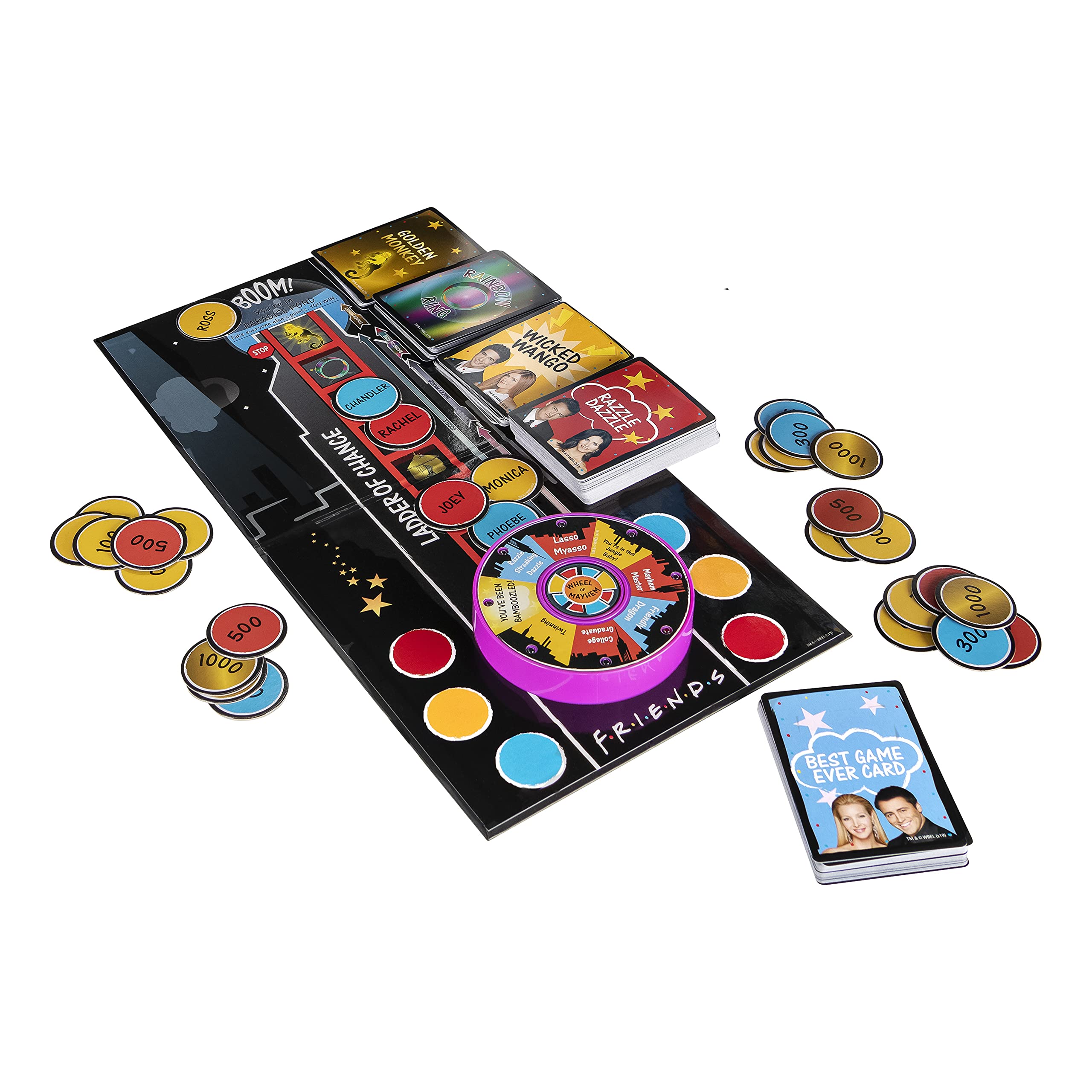 Spin Master Friends TV Show, Wheel of Mayhem Game, for Adults and Kids Ages 12 and up