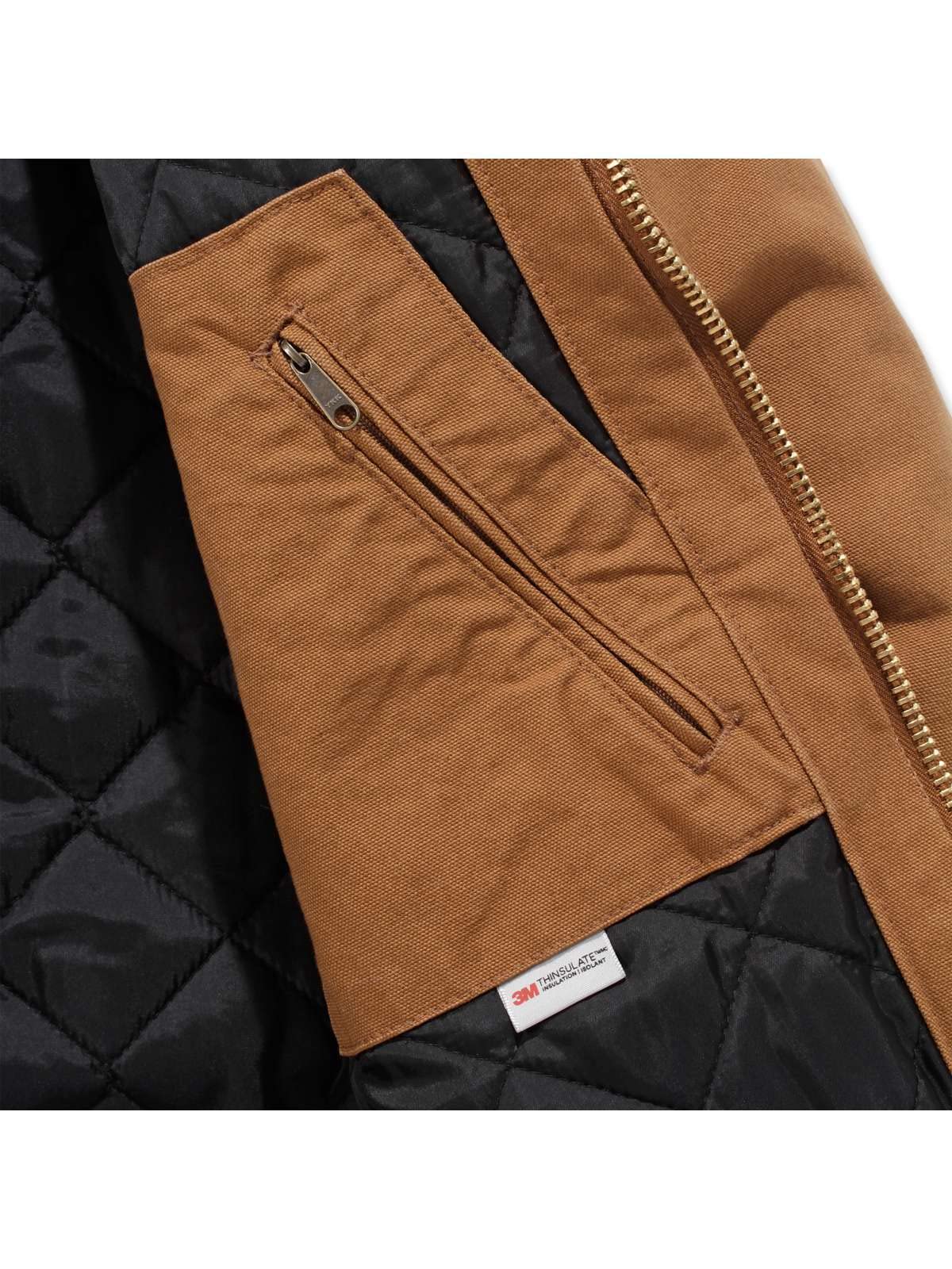 Carhartt mens Active Jacket J130 (Regular and Big & Tall Sizes) Work Utility Outerwear, Carhartt Brown, X-Large US