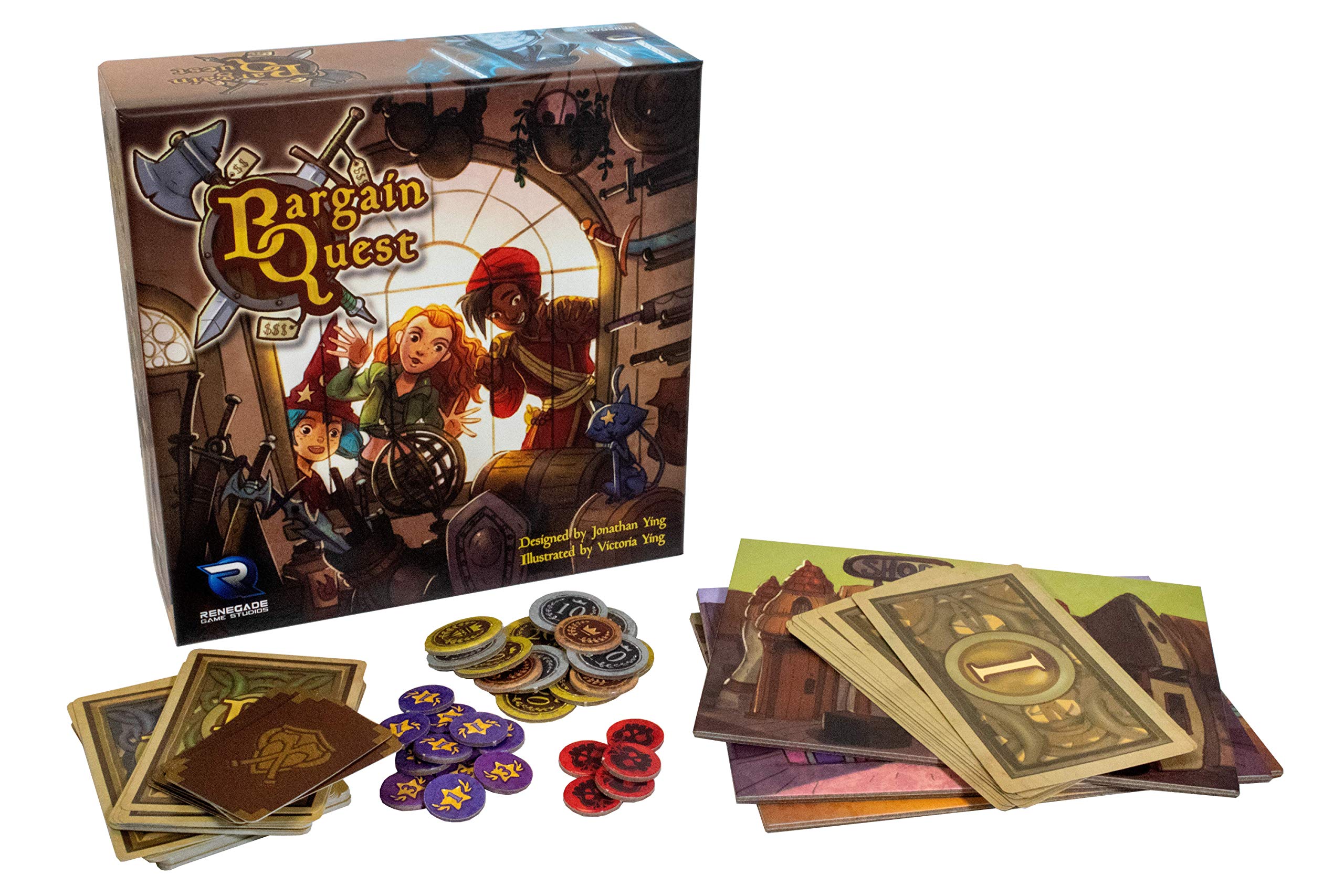 Renegade Game Studios Bargain Quest Game for 2-6 Players Aged 8 & Up, Playing time 30-60 minutes, A Game of Adventure and Capitalism