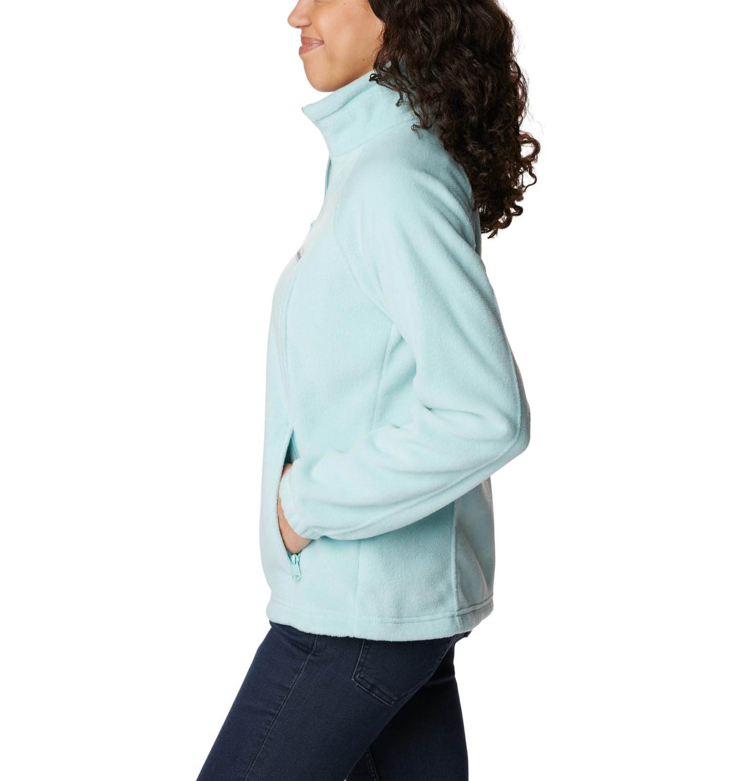 Columbia Women's Benton Springs Full Zip Jacket, Soft Fleece with Classic Fit, Bark, Small