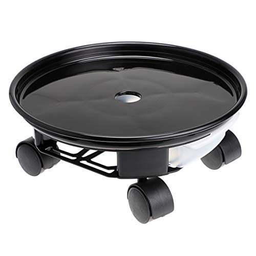 Skelang 13” Plant Caddy Plant Saucer Pot with Moving Water Drawer, Movable Planter Dolly, Plant Stand Pallet for Heavy Planter, Loading Capacity 100 Lbs