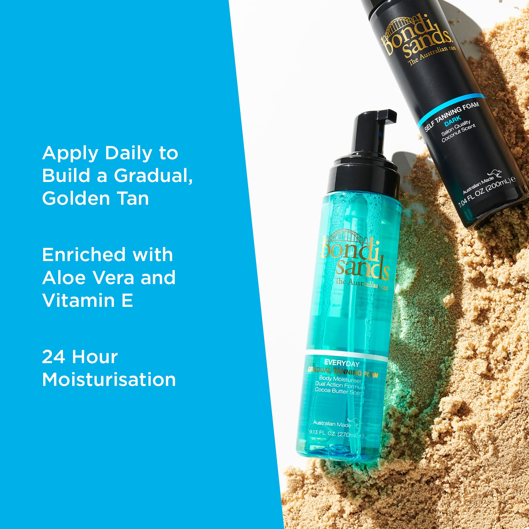 Bondi Sands Everyday Gradual Tanning Foam | Effortless, Lightweight Tanning Foam Gradually Provides Easy Golden Glow | 9.13 oz/270 mL