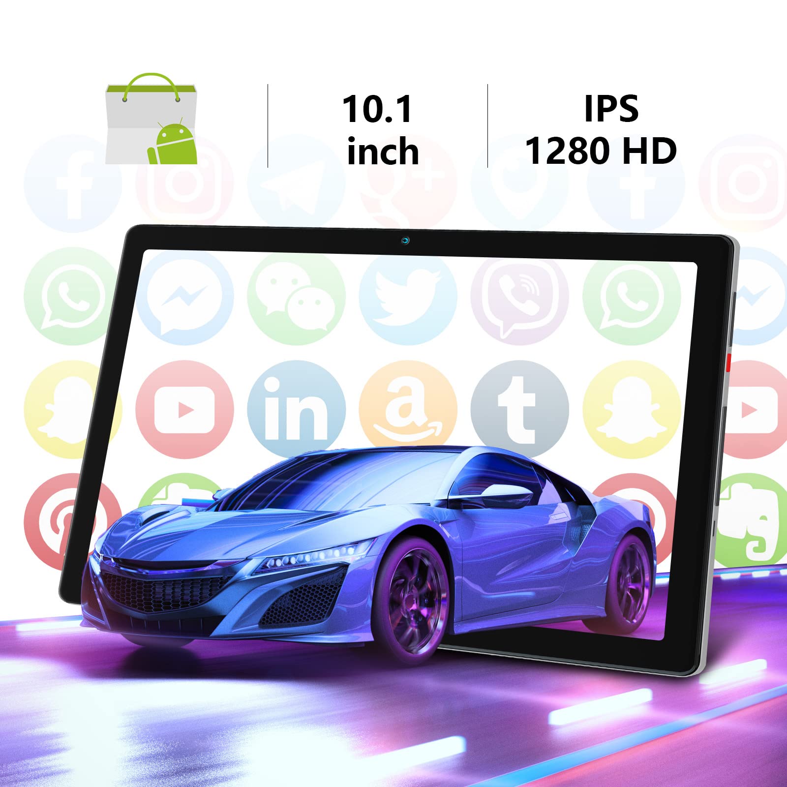 Cheerjoy Tablet Android 13 Tablets 10 inch, 6GB RAM 64GB ROM, Android Tablet 1280 * 800 IPS HD Display,5000mAh Battery, WiFi Tablets (Grey)