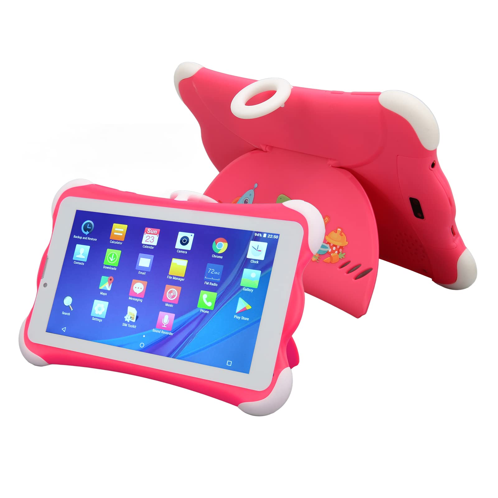 FOTABPYTI Toddler Tablet, Eye Protection Kids Tablet 7 Inch 1280x800 6000mAh Rechargeable Battery for Play (US Plug)