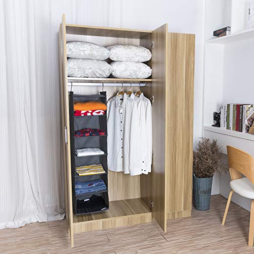 MAX Houser Hanging Closet Organizer, Hanging Sweater Organizer,Foldable Hanging Shelves for Closet