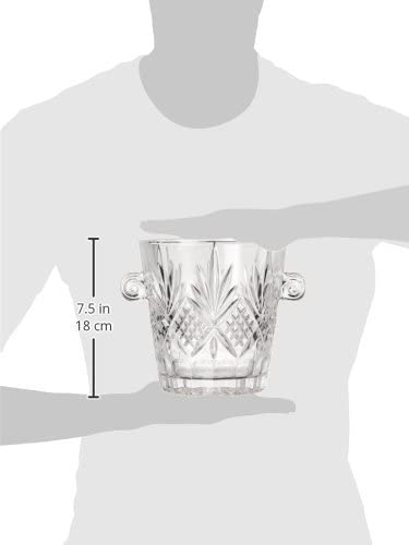 Elegant Crystal Ice Bucket with handles, wine cooler bucket, For weddings,events, parties