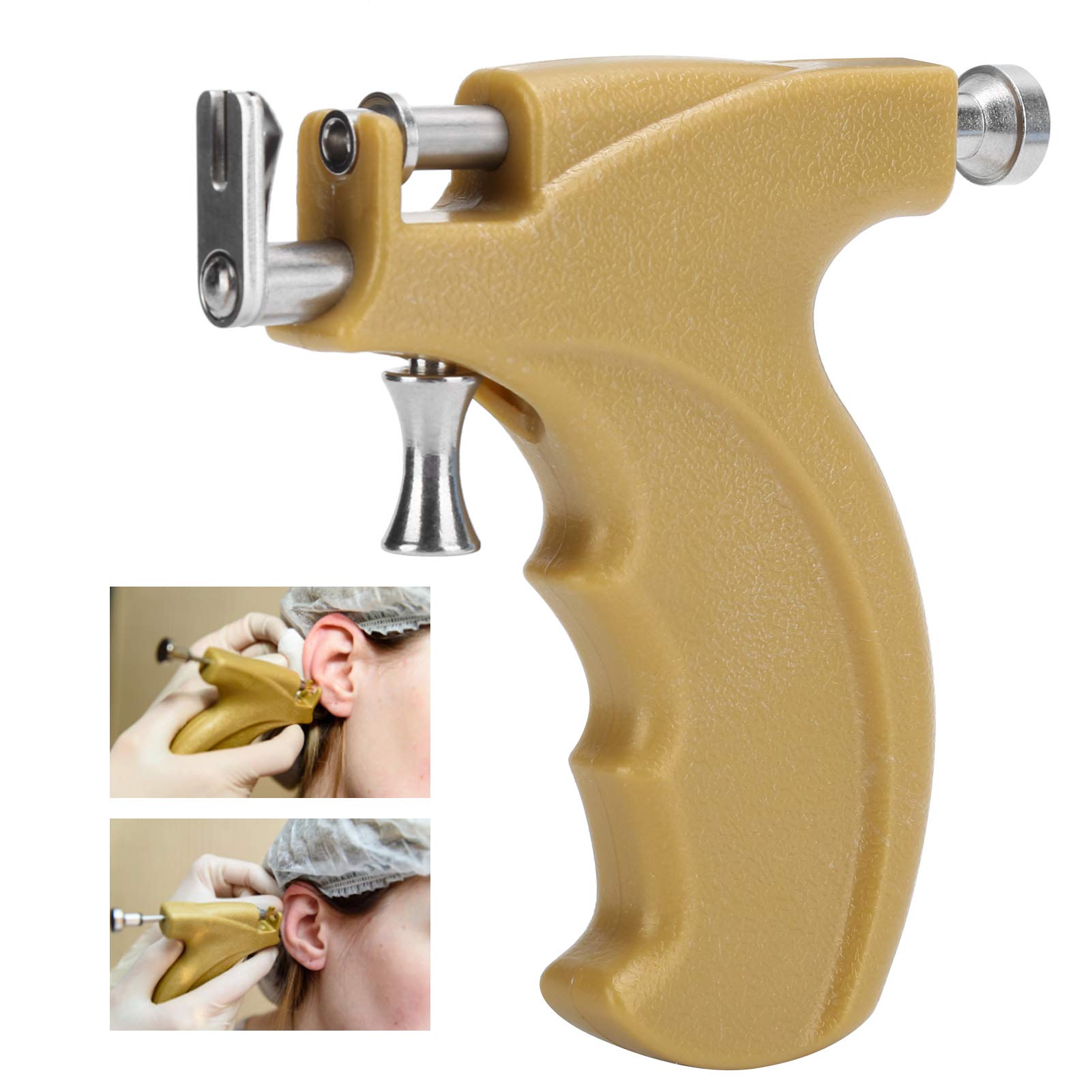 Ear Piercing Kit, Ear Piercing Gun Set, Ear piercing painless ear piercer ear piercing gun ear piercing gun ear bone nail piercing gun ear stud gun, for Salon Home Use