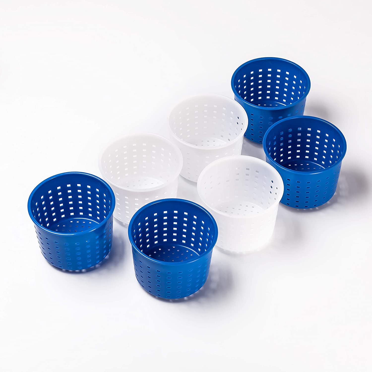 Cheese Making Molds Cheese making mold Cheese making rennet Cheese molds Cheeseware Cheese making Rennet Cow Goat Kitchen utensils Hard cheese Milk | 0.3L/0.08gal/0.55 lbs Blue+White Original HOZPROM
