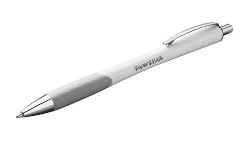 Paper Mate InkJoy 700RT Retractable Ballpoint Pens, Medium Point, White Barrel, Blue Ink, Box of 12