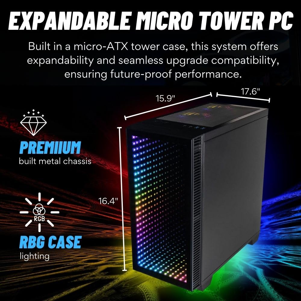 Computer Upgrade King Empowered PC AMD Radeon RX 7900 XTX Liquid Cooled Gaming Desktop, Intel 12-Core i7-12700KF, 32GB RAM, 512GB NVMe SSD + 2TB HDD, WiFi 6, Windows 11 Home