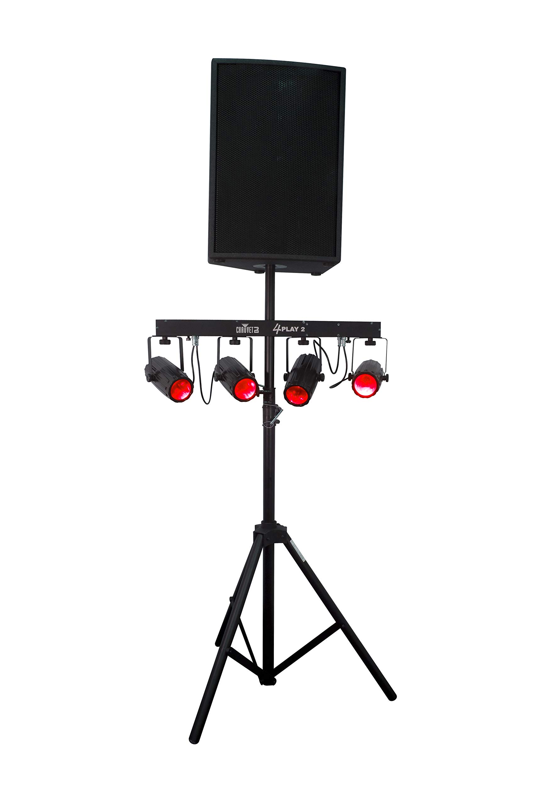 CHAUVET DJ 4 Play2-Portable, RGBW LED Effect Light, Black (4Play 2)