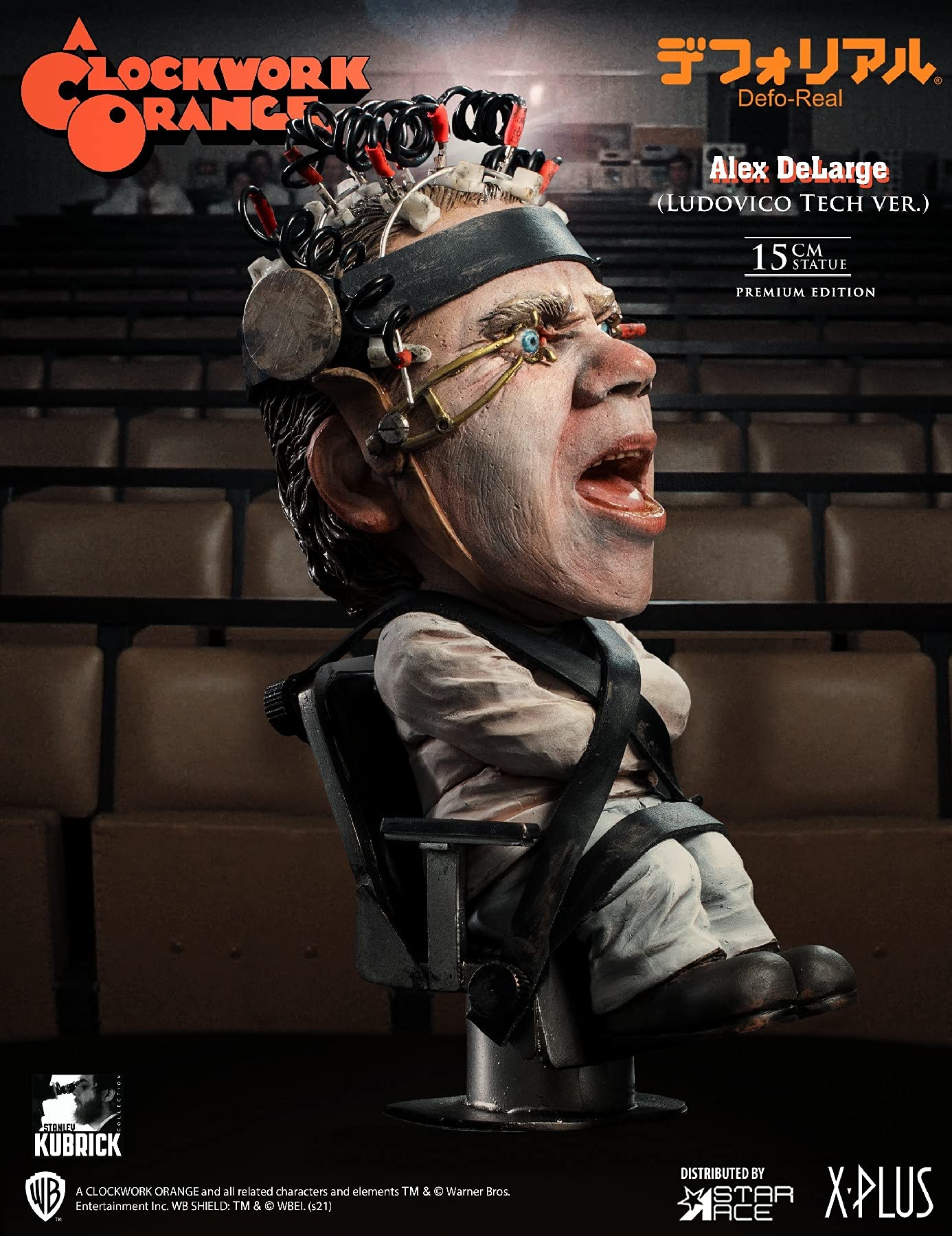 Star Ace Toys A Clockwork Orange: Alex DeLarge (2.0 Version) Defo-Real Soft Vinyl Statue, Multicolor, 6 inches