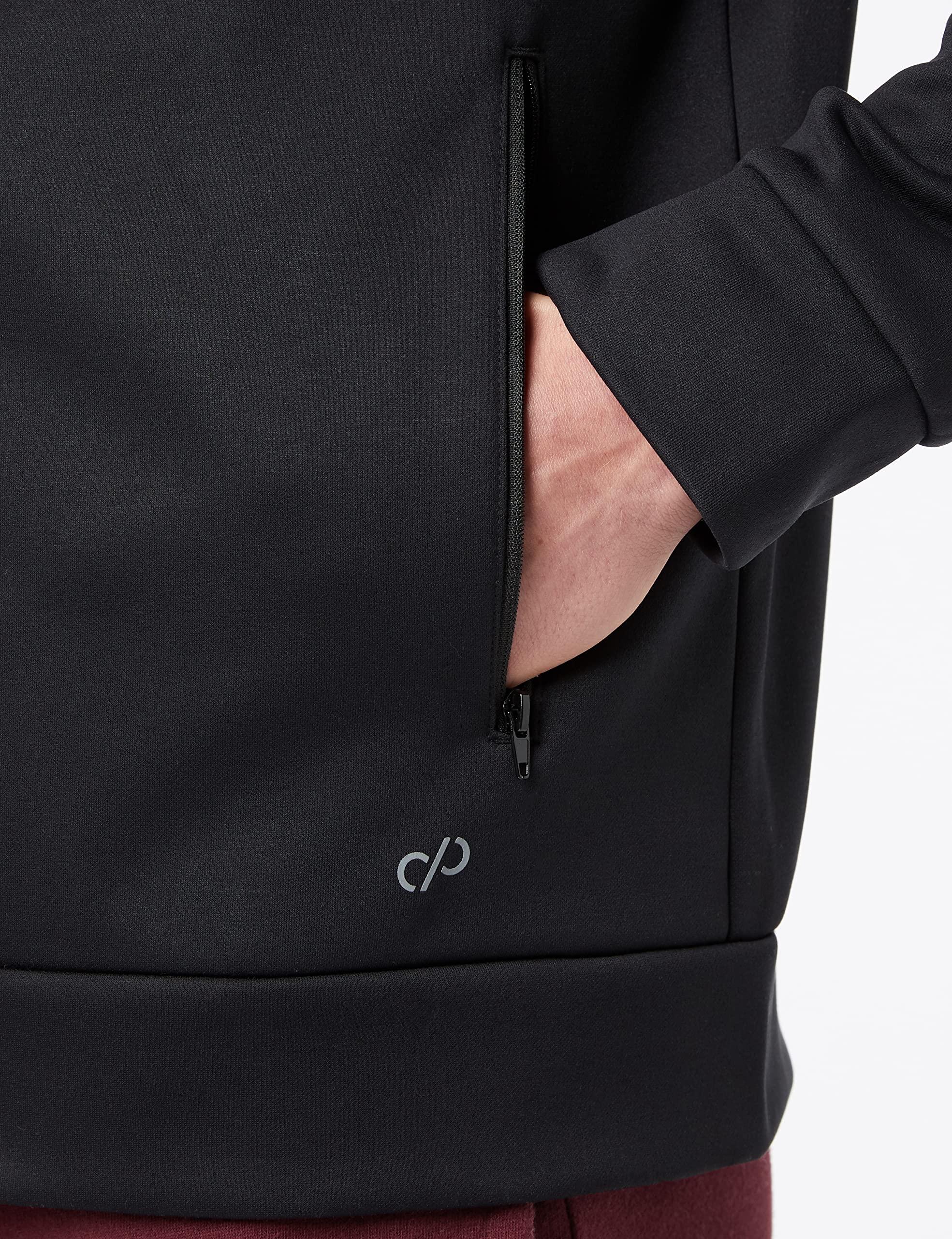CARE OF by PUMA Men's Tech Hooded Fleece Jacket, Black, EU M (US M)