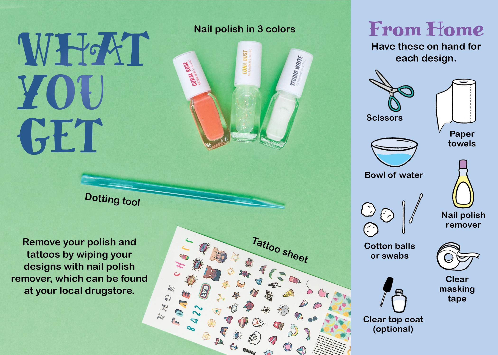 Klutz Tattoo Art Nails Activity Kit