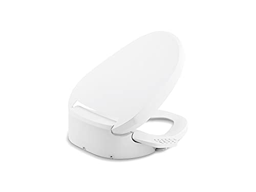 KOHLER 8298-0 PureWash E590 Elongated Bidet Toilet Seat, Heated Bidet, Bidets for Existing Toilets, Nightlight, Self-Cleaning Nozzle, Biscuit