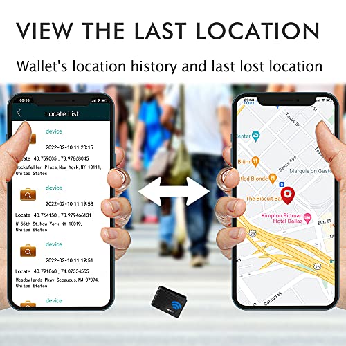 SMART CC Anti-Lost Bluetooth Wallet Tracker & Finder GPS Position Location Slim Wallets for Men Minimalist Mens Money Clip Wallet Credit Card Holder Gifts with Box…
