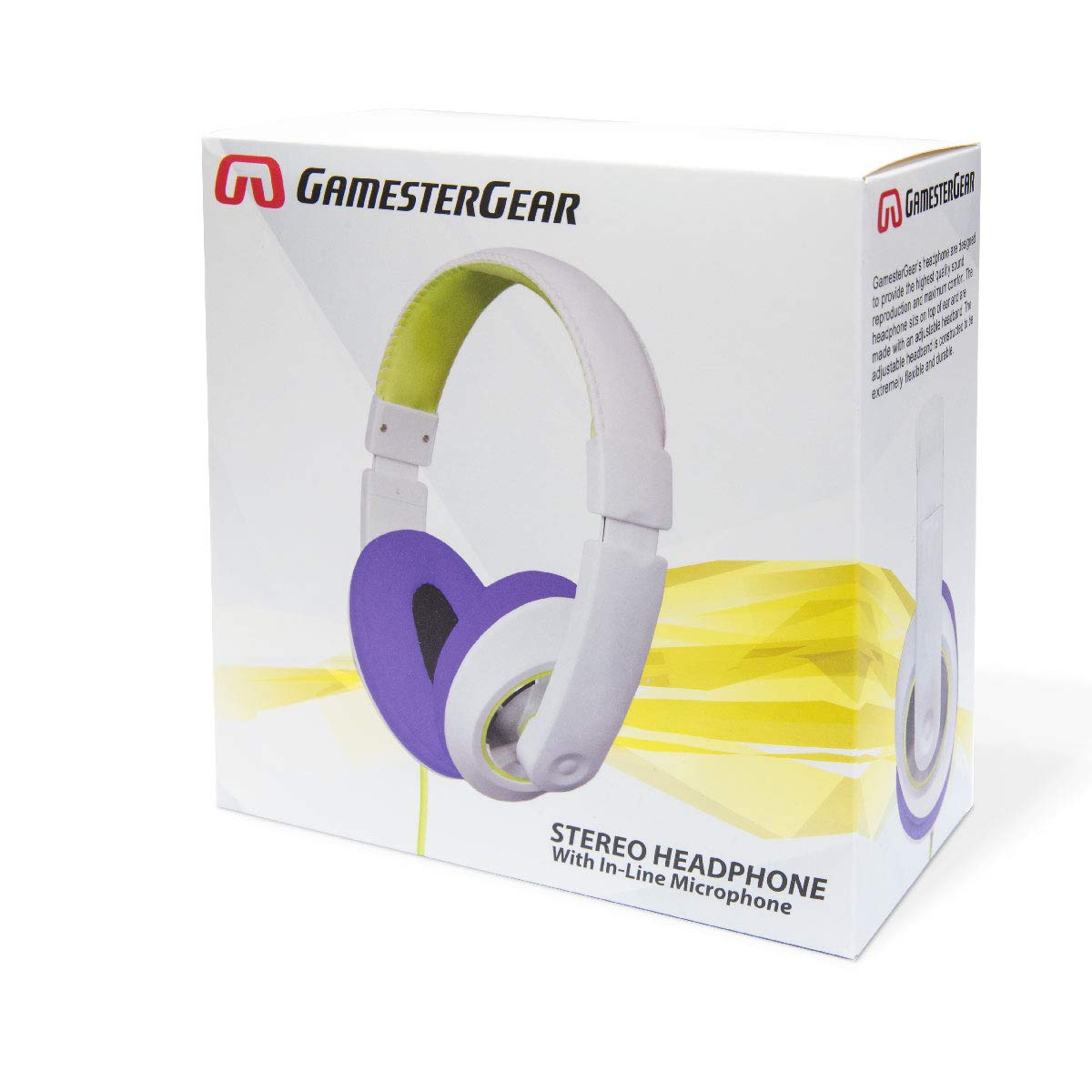 Connectland Over Ear 3.5mm Wired Headphone, Microphone Lightweight Adjustable Headband For Kids,Teens,Adults. iPhone iPad Tablet, Yellow CL-AUD63033