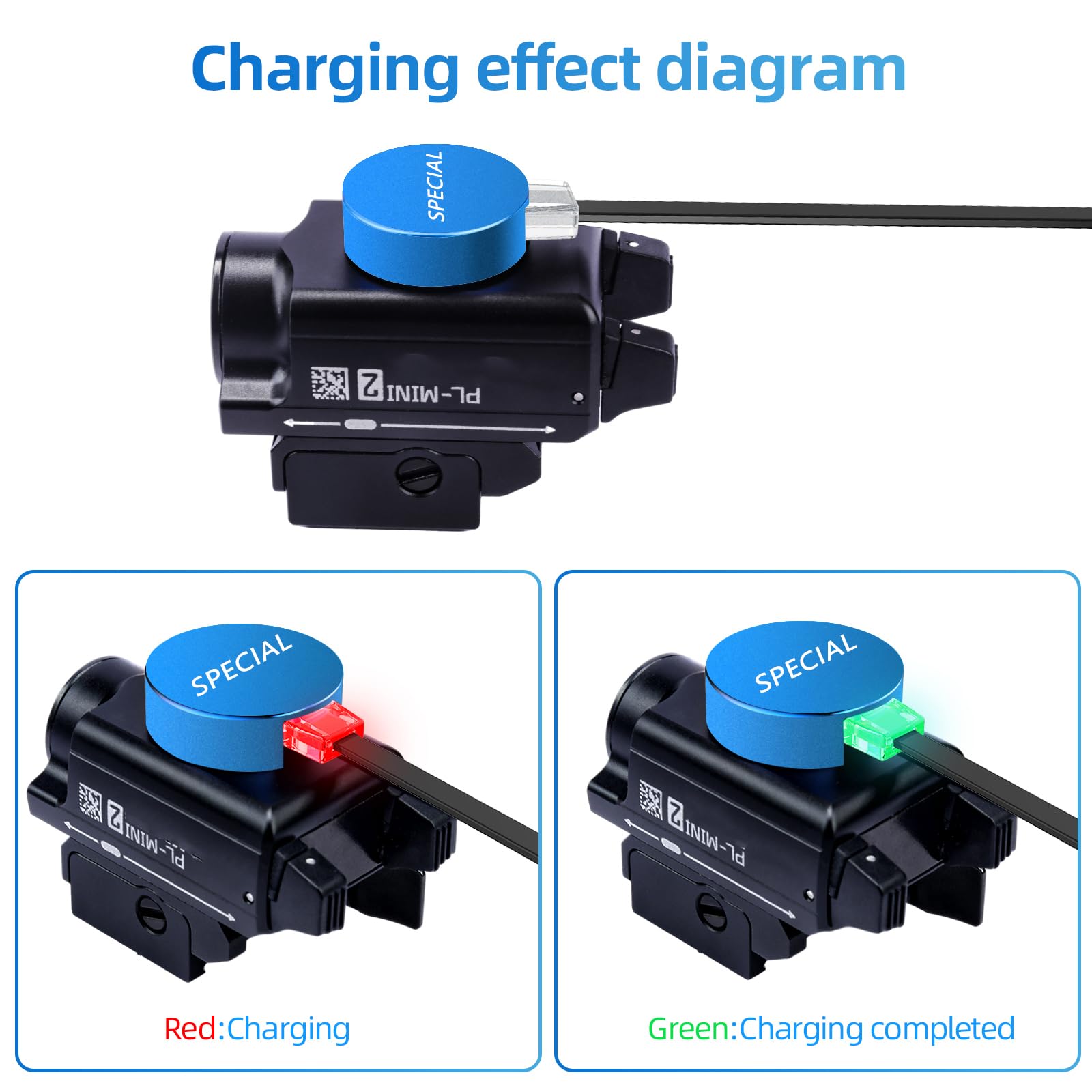 Clolasa MCC S Magnetic Charger Only Compatible with 0light Baldr S, Baldr S BL, Baldr Mini, Baldr RL Mini, PL Mini and PL-Mini 2, Replacement Charging Cable for Flash Light, 3.3 FT/1M