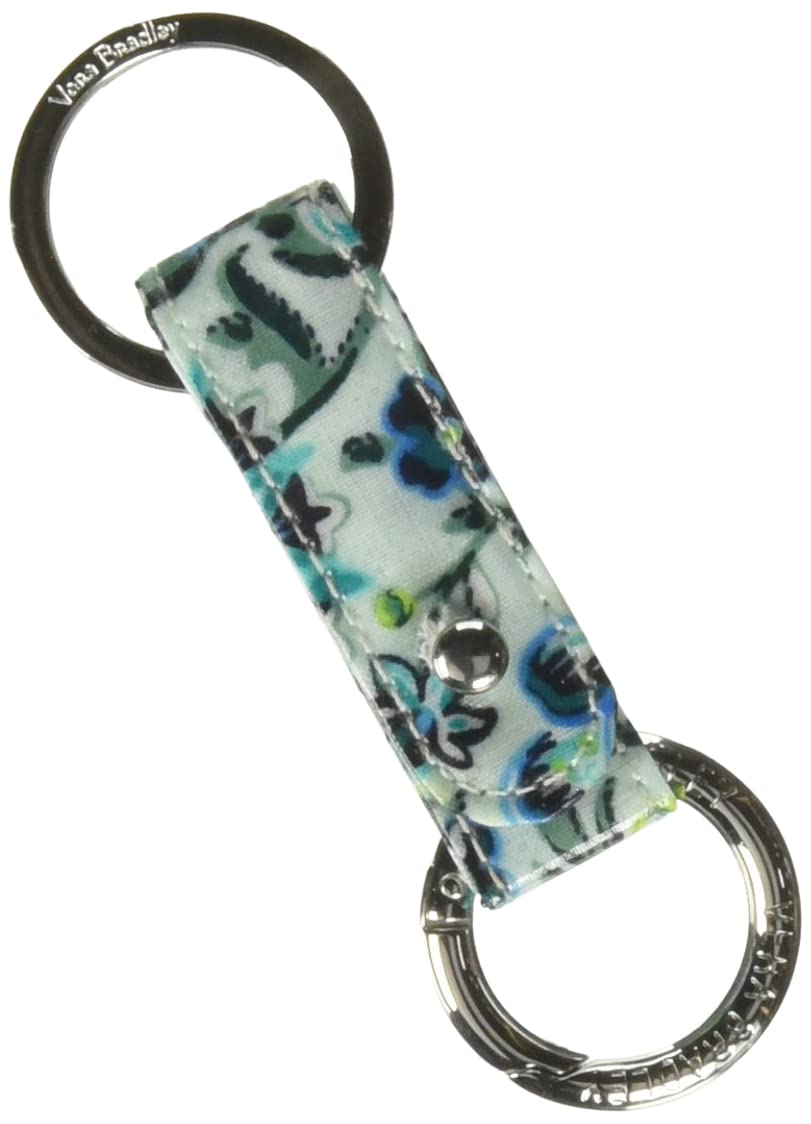 Vera Bradley Women's Cotton Keychain, Cloud Vine, One Size
