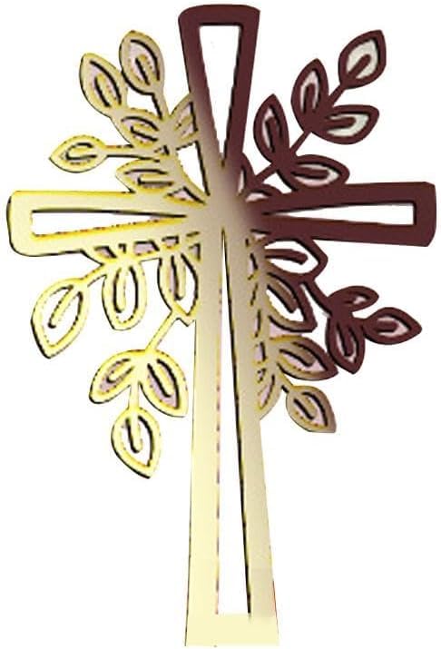 Gradual Change Color God Bless and Cross Cake Topper,Cross Christening Cake Topper,Baptism First Communion Cake Topper for Baby Shower Birthday Party Cake Decorations Frosting, Icing and Decorations