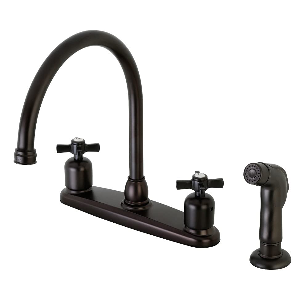 Kingston Brass FB795ZXSP Millennium 8" Centerset Kitchen Faucet, Oil Rubbed Bronze