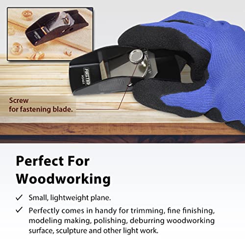 FIRSTINFO H5401 Mini Hand Plane Small Lightweight Steel Body Trimming Plane for Woodworking/Trimming/Wood Planing