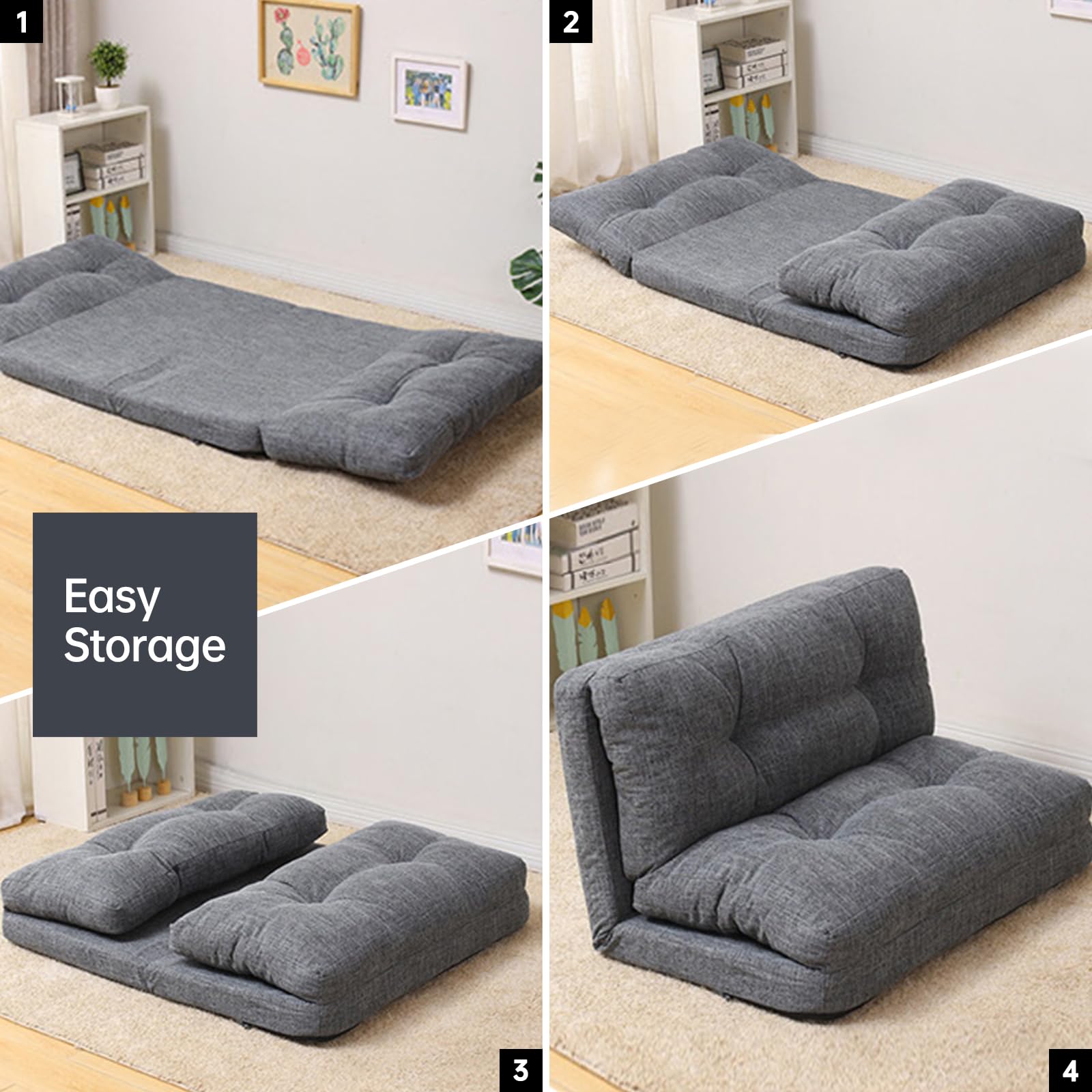FIVFNGC Living Room Comfortable Modern Sofa Bed/Foldable Bed,House to Live in Bedroom Couch, Small Space Pull-Out Loveseat Sofa