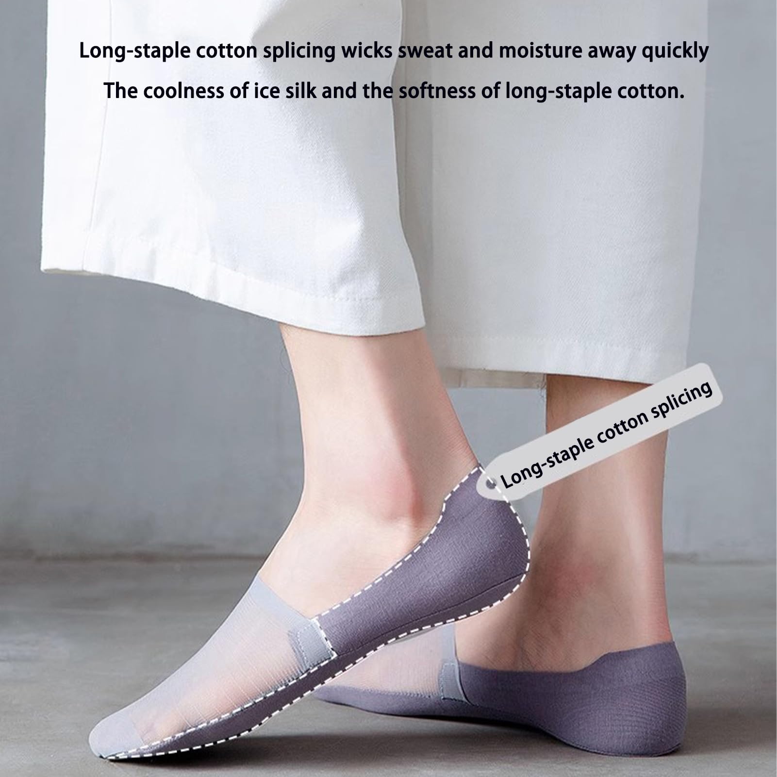 CYCVIZK Stripe Crew Socks For Women Soft Comfortable And Breathable Striped Tube Cotton Socks (4 Pairs-B)