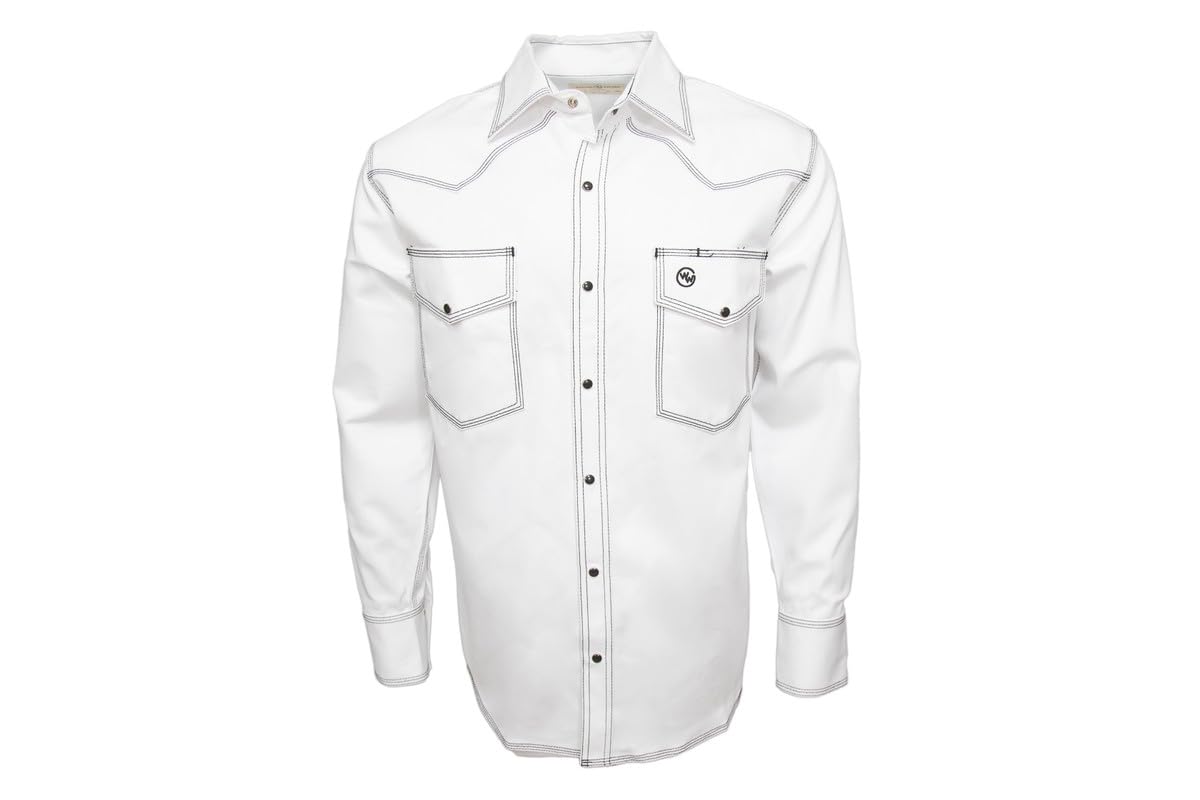 Western Welder Outfitting - Welding Shirt Western Style | Light Weight Tripled-Stitched Welding Shirts, Relaxed Fit, Non FR (XL, Black/Green)