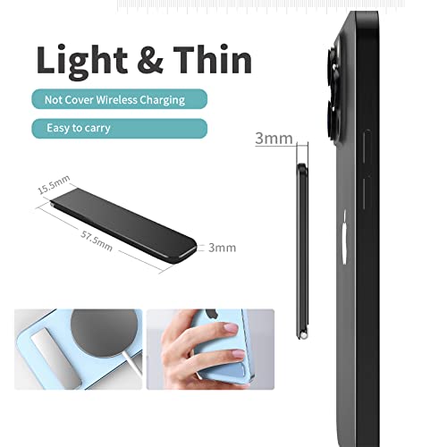 MOMOSI Ultra-Thin Phone Kickstand Attachment Multi-Angle Aluminum Kickstand (Adjustable Angle) Compatible with iPhone 14/14 Plus/14 Pro/14 Pro Max iPhone 13/12 Samsung Galaxy S22/S21 iPad Blue