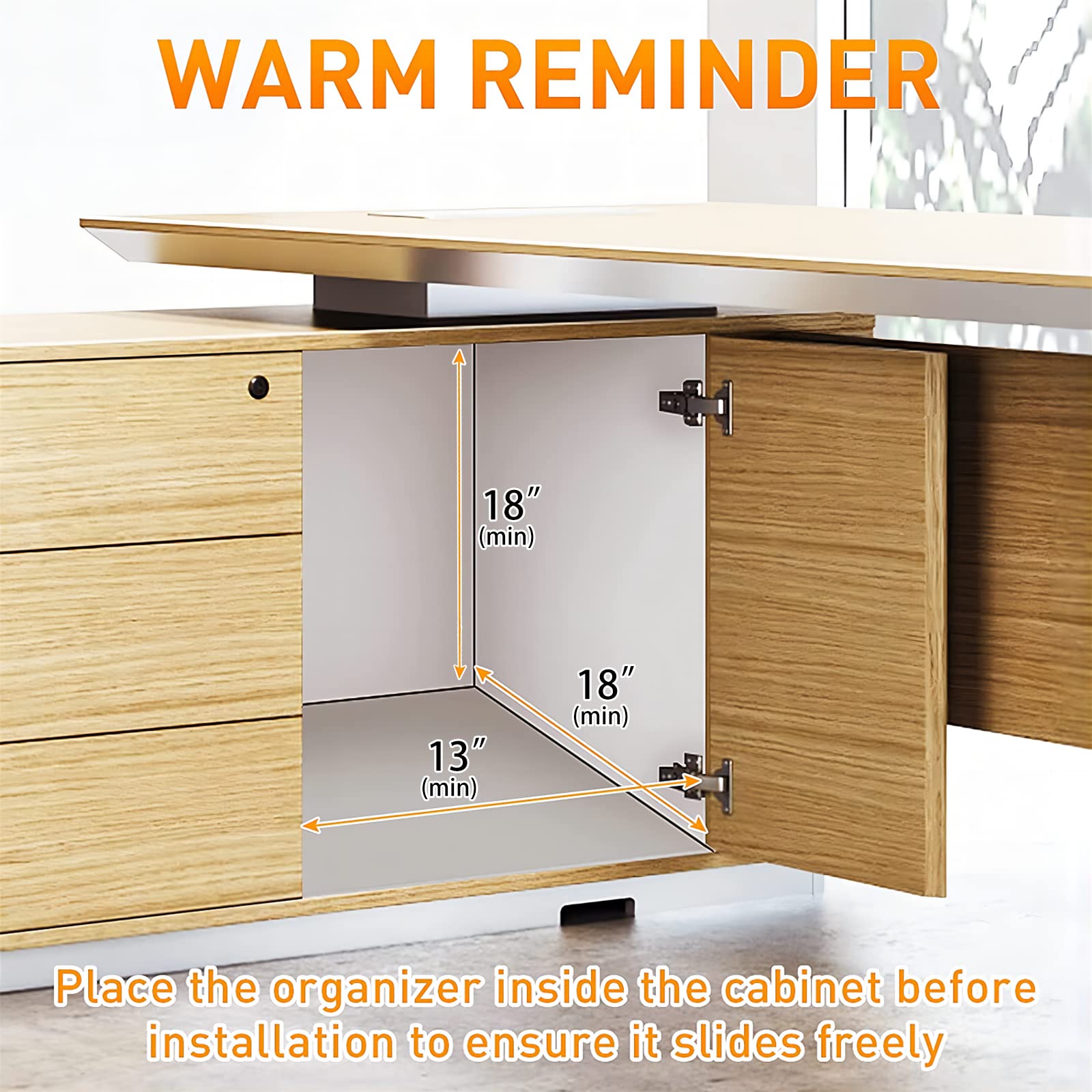 CNIOEPL Pull Out Cabinet Organizer,2-Tier Under Sink Slide Out Kitchen Cabinet Storage Shelves with Sliding Storage Basket Drawers, for Bathroom, Kitchen- 12.6W x 16.5D x 13H