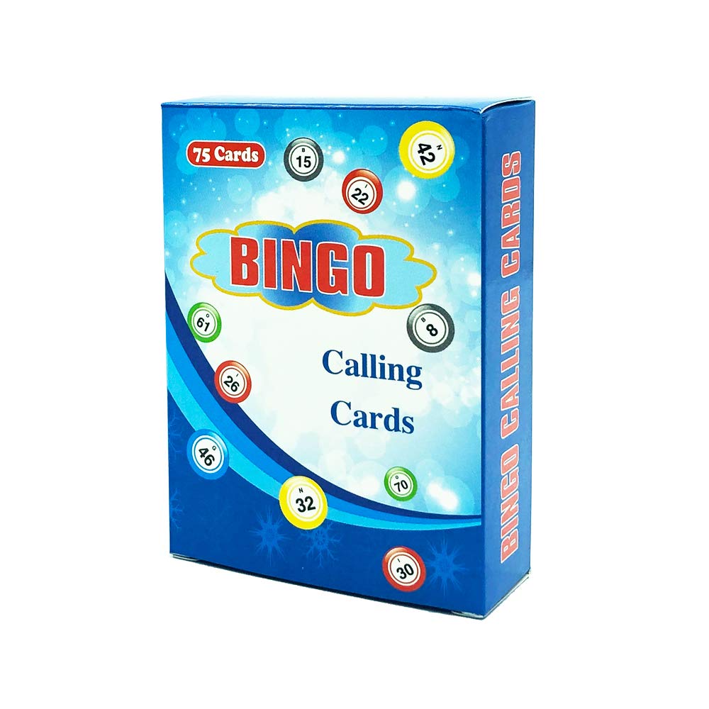 Yuanhe 2.5"X3.5" Bingo Calling Cards - Colorful and Durable Bingo Cards for Bingo Games, Complete Deck of 75 Numbers(B1-O75)