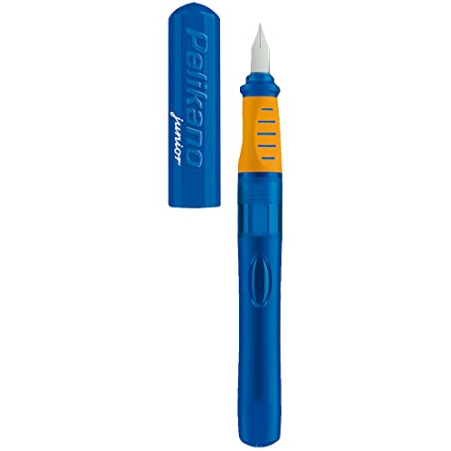 Pelikan Pelikano Jr. Fountain Pen, Right-Handed, Medium Nib, Blue, 1 Pen, 940874