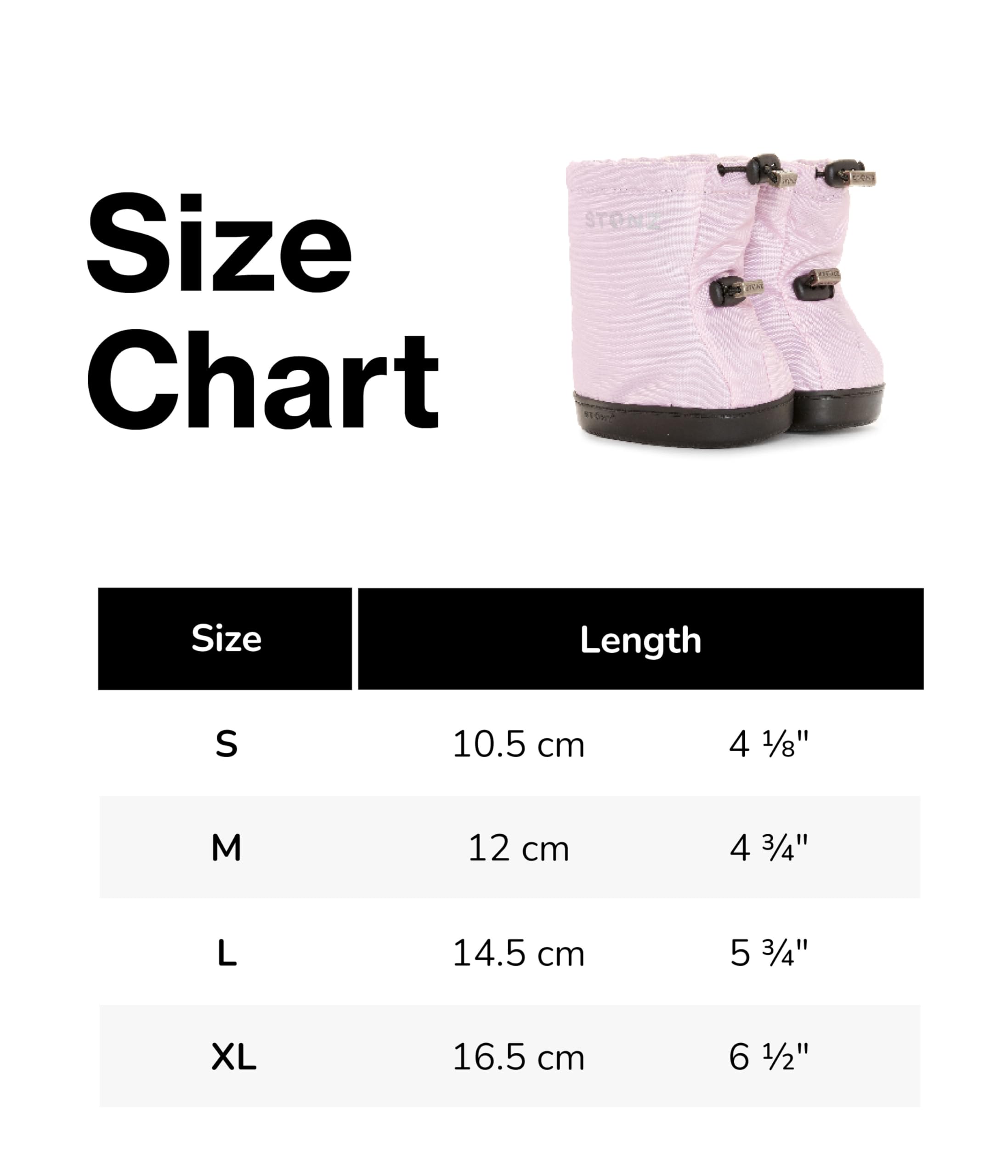 Stonz Toddler Booties - All-weather nylon booties for babies and Kids to fit over shoes and stay on, featuring a flexible sole for versatile use.